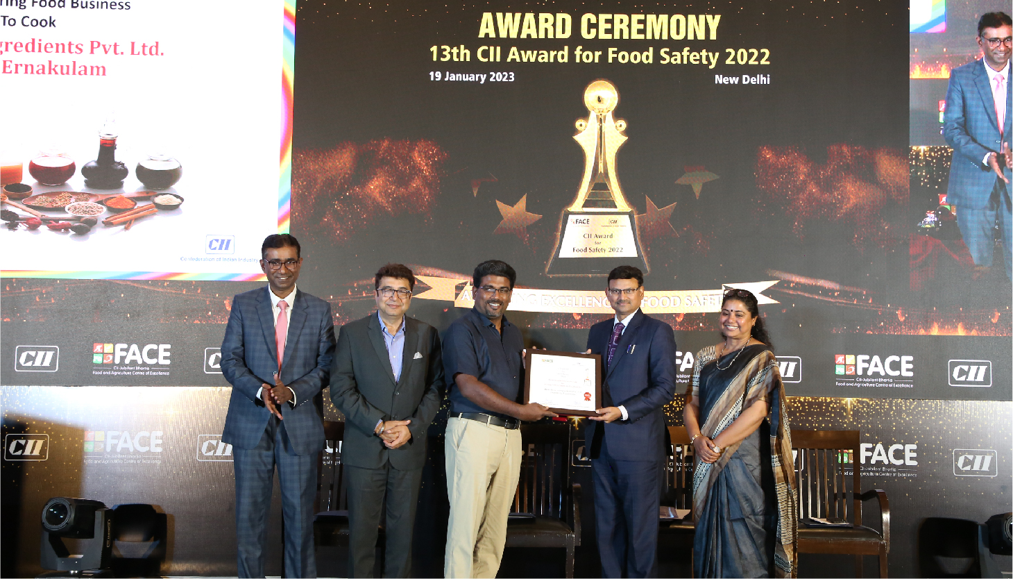 IT'S A HAT-TRICK FOR MANE KANCOR AT THE CII FOOD SAFETY AWARDS